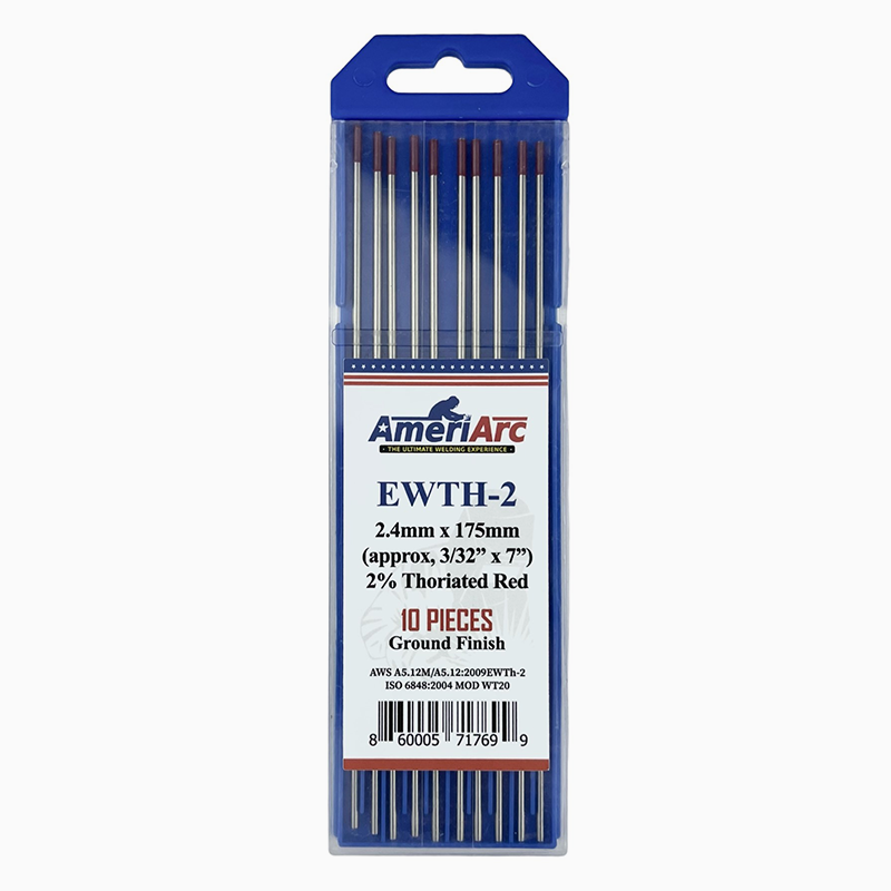 TIG Welding Tungsten Electrode 2% Thoriated 3/32" (Red, EWTh-2) 10-pk ...
