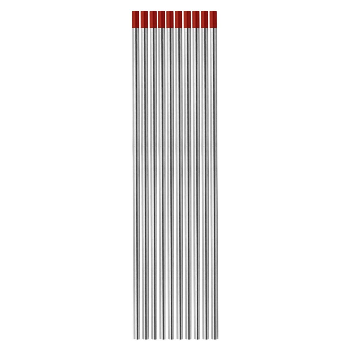 TIG Welding Tungsten Electrode 2% Thoriated 1/8th (Red, EWTh-2) 10-pk ...